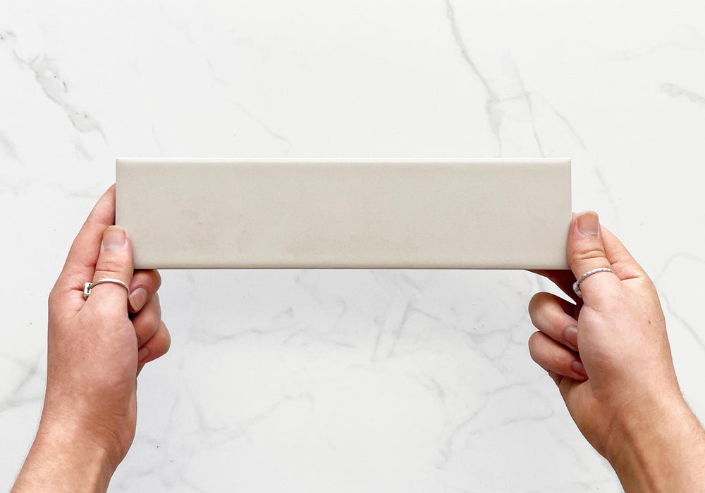 Off White Bella Subway Tile Textured Matte 65 x 265 x 6mm Ceramic — The ...