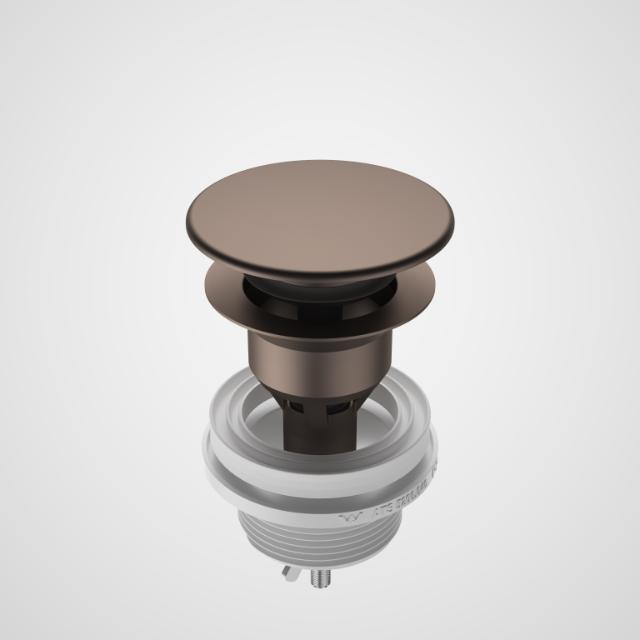 Caroma Basin Dome Pop Up Plug and Waste - Brushed Bronze — The Blue Space