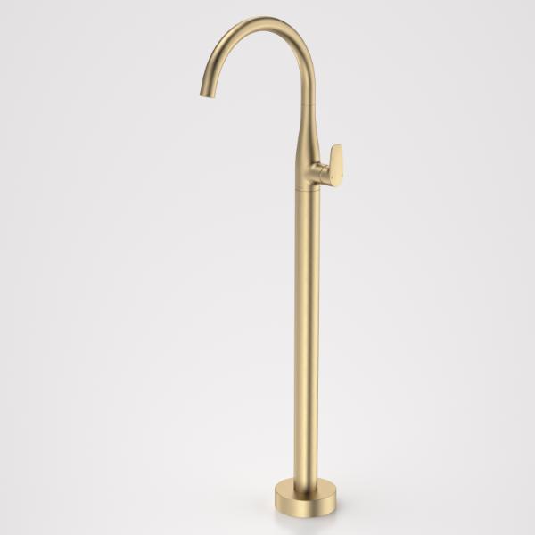 Caroma Contura II Freestanding Bath Filler - Brushed Brass — The Blue Space