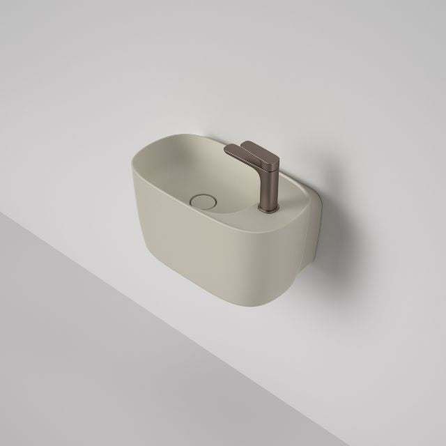 Caroma Contura II Hand Wall Basin (1 Tap Hole) - Matte Clay — The Blue ...