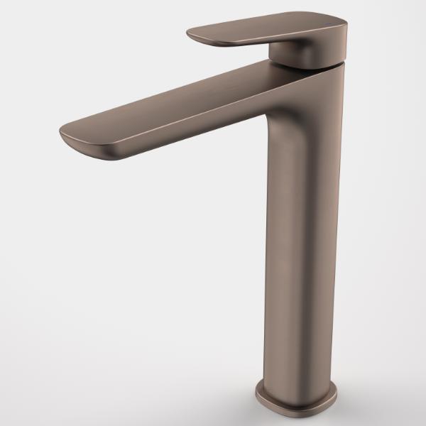 Caroma Contura II Tower Basin Mixer - Brushed Bronze — The Blue Space