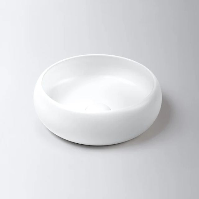 Eight Quarters 360mm Luna Circle Basin - Matt White — The Blue Space