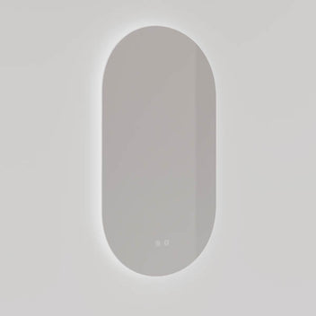 Ingrain Pill Shaped Frameless Backlit LED Mirror 500mm by 900mm — The ...