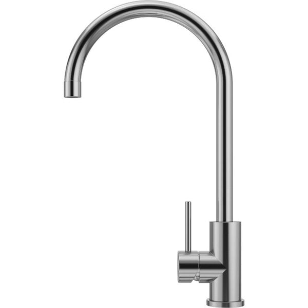 Meir Outdoor Round Kitchen Mixer Stainless Steel — The Blue Space