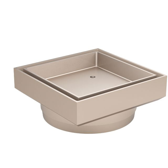 Meir Shower Waste With Tile Insert - Champagne — The Blue Space