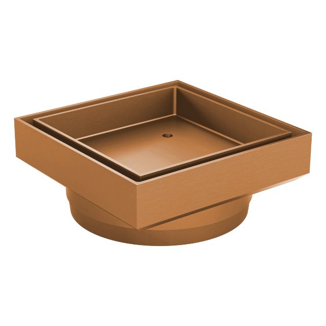 Meir Shower Waste with Tile Insert Lustre Bronze — The Blue Space