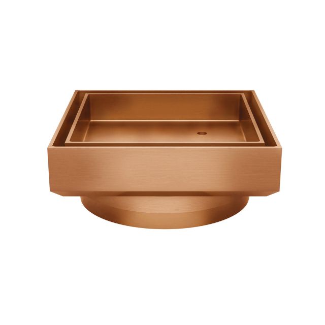 Meir Shower Waste with Tile Insert Lustre Bronze — The Blue Space