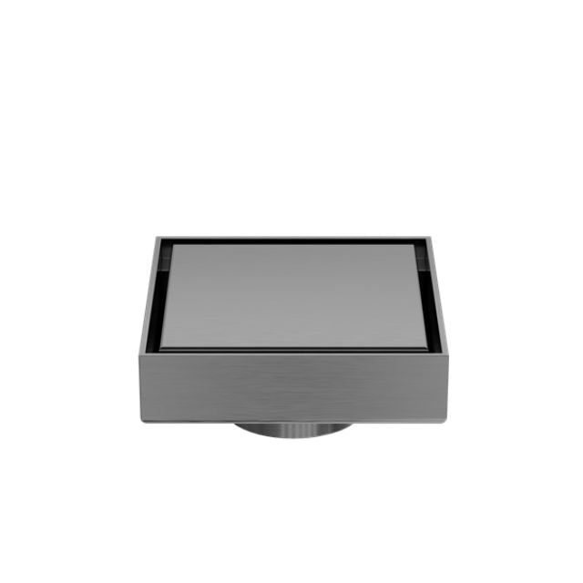 Nero 100mm Square Tile Insert Floor Waste 50mm Outlet Gun Metal — The ...
