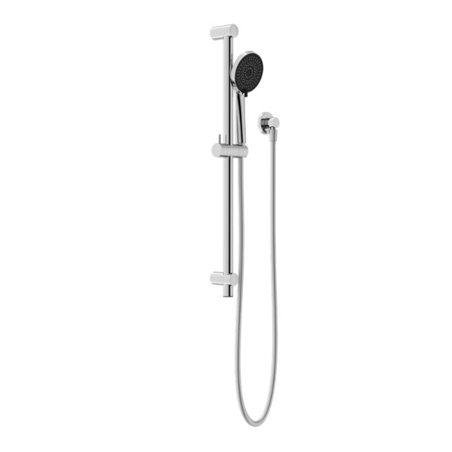 Nero Round Metal Project Shower Rail Chrome — The Blue Space