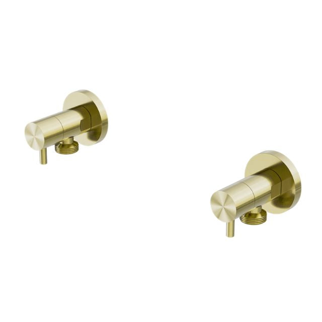 Nero Washing Machine Tap Set Brushed Gold — The Blue Space