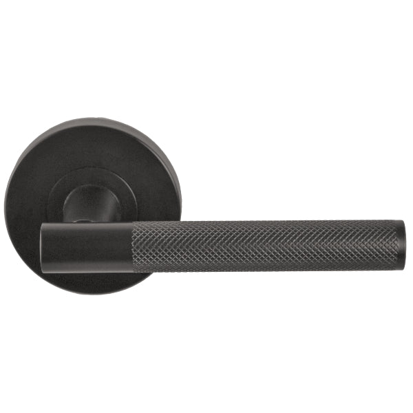 Nidus Knurled Domici Passage Door Handle Set Graphite Grey online at ...