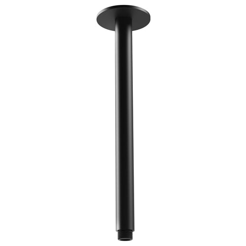 Phoenix Vivid Shower Arm Only 400mm Round Matte Black - The Blue Space