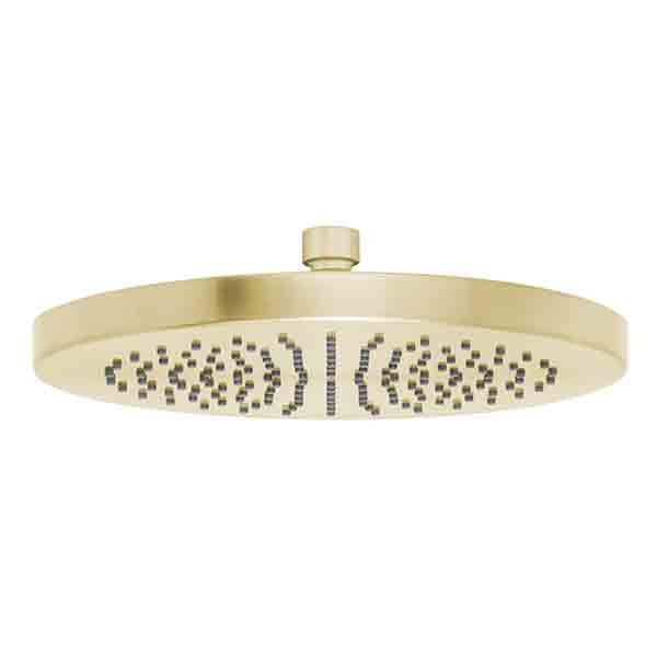 Phoenix Vivid Shower Rose 230mm Round - Brushed Gold - The Blue Space