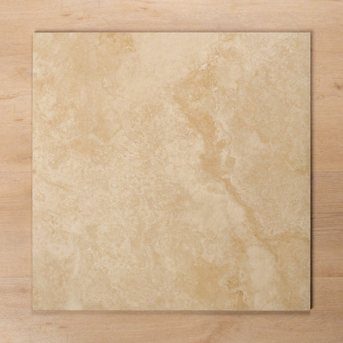 Ivory Valerie Travertine Tile P4 Tech Grip Porcelain 600 x 600 — The ...