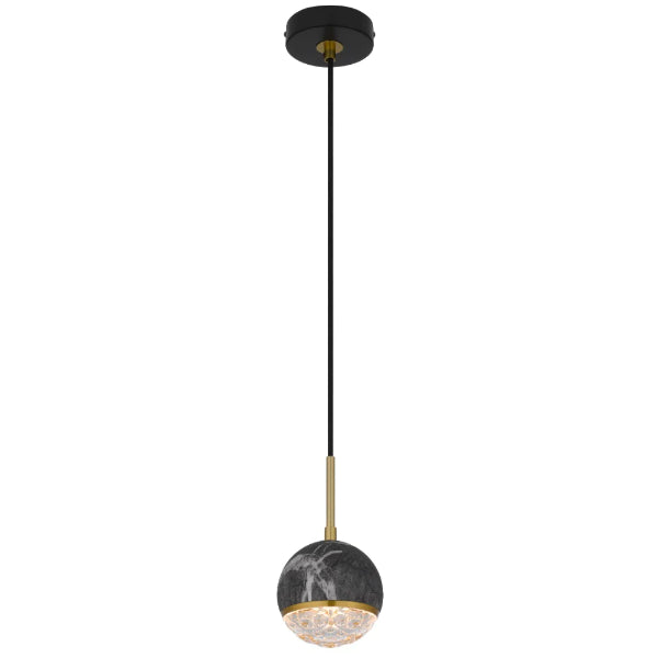 Telbix Oneta G9 1 Light Pendant Black at The Blue Space