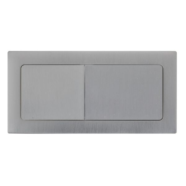Turner Hastings Rectangle Brushed Nickel Flush Button — The Blue Space