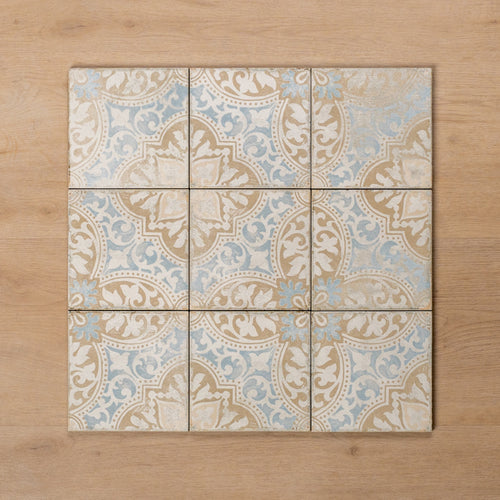 Valencia Retro Decor Matt P4 Cushioned Edge Porcelain Tile 150x150mm ...