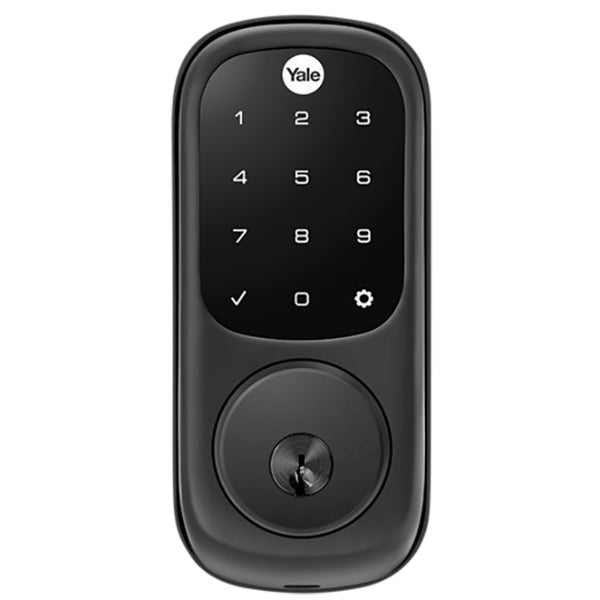 Yale Assure Keyed Electronic Digital Deadbolt Matt Black Home Module ...