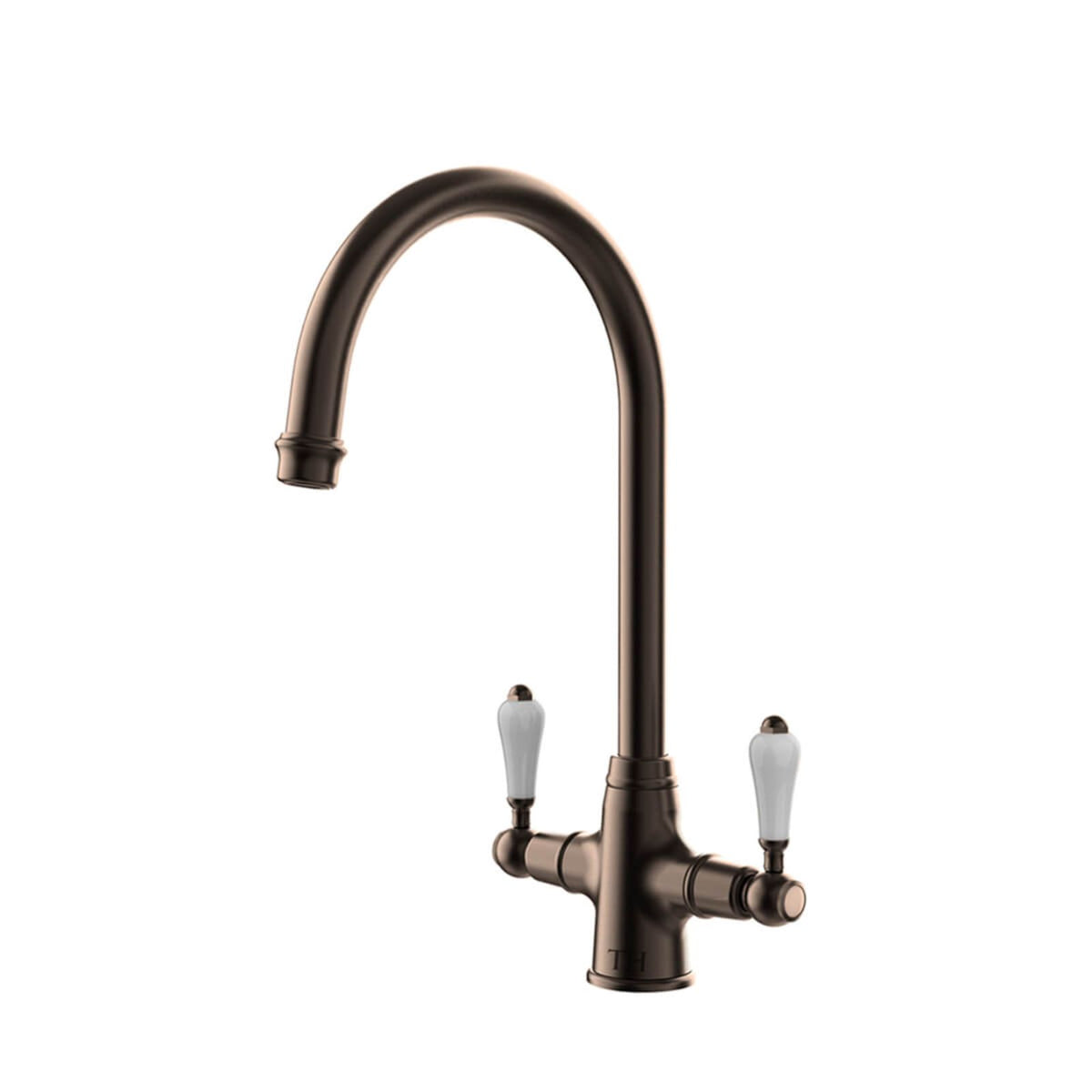 Turner Hastings Ludlow Double Mixer Tap - English Bronze — The Blue Space