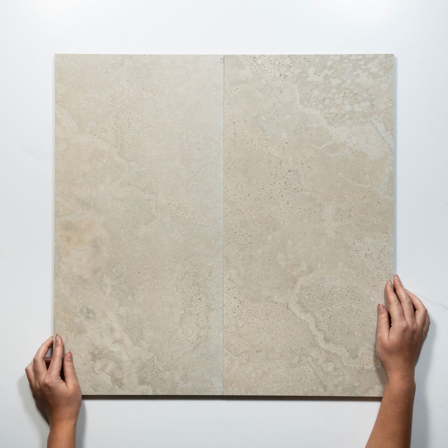 Tuscan Beige Travertine Look Tile 300mm x 600mm 36CRWBEM - The Blue Space