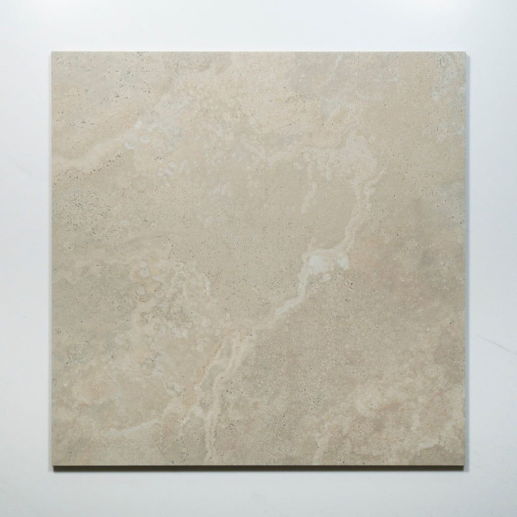 Tuscan Beige Travertine Look Tile 600mm x 600mm 6CRWBEM - The Blue Space