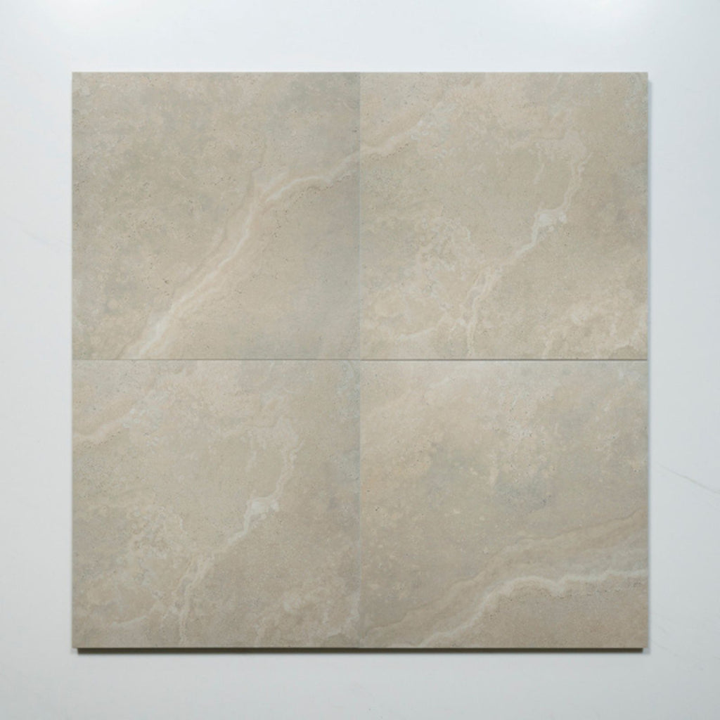 Tuscan Beige Travertine Look Tile 600mm x 600mm 6CRWBEM - The Blue Space