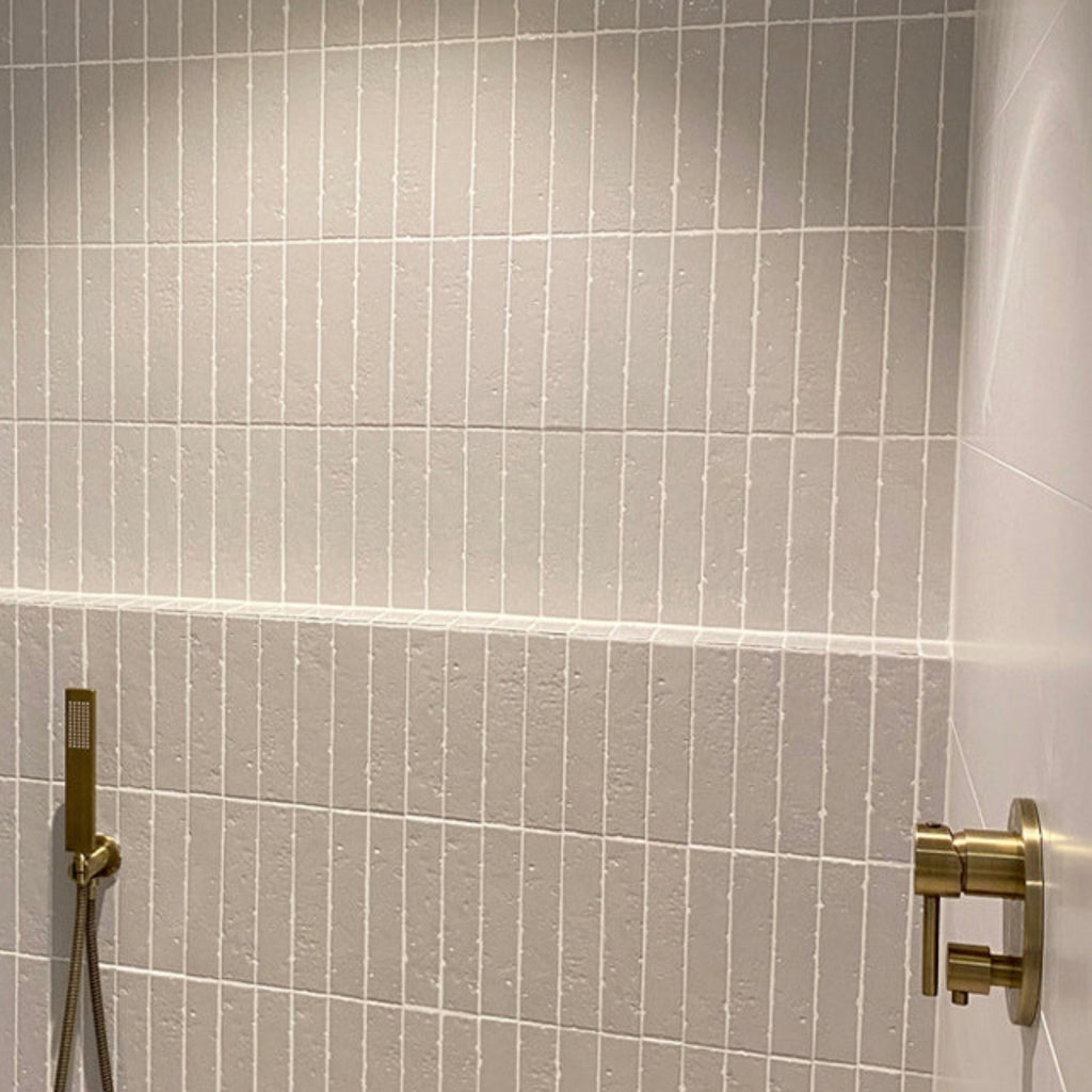 Vanilla Blaire Brick Tile Textured Matte 45 x 230 x 8mm Porcelain — The ...