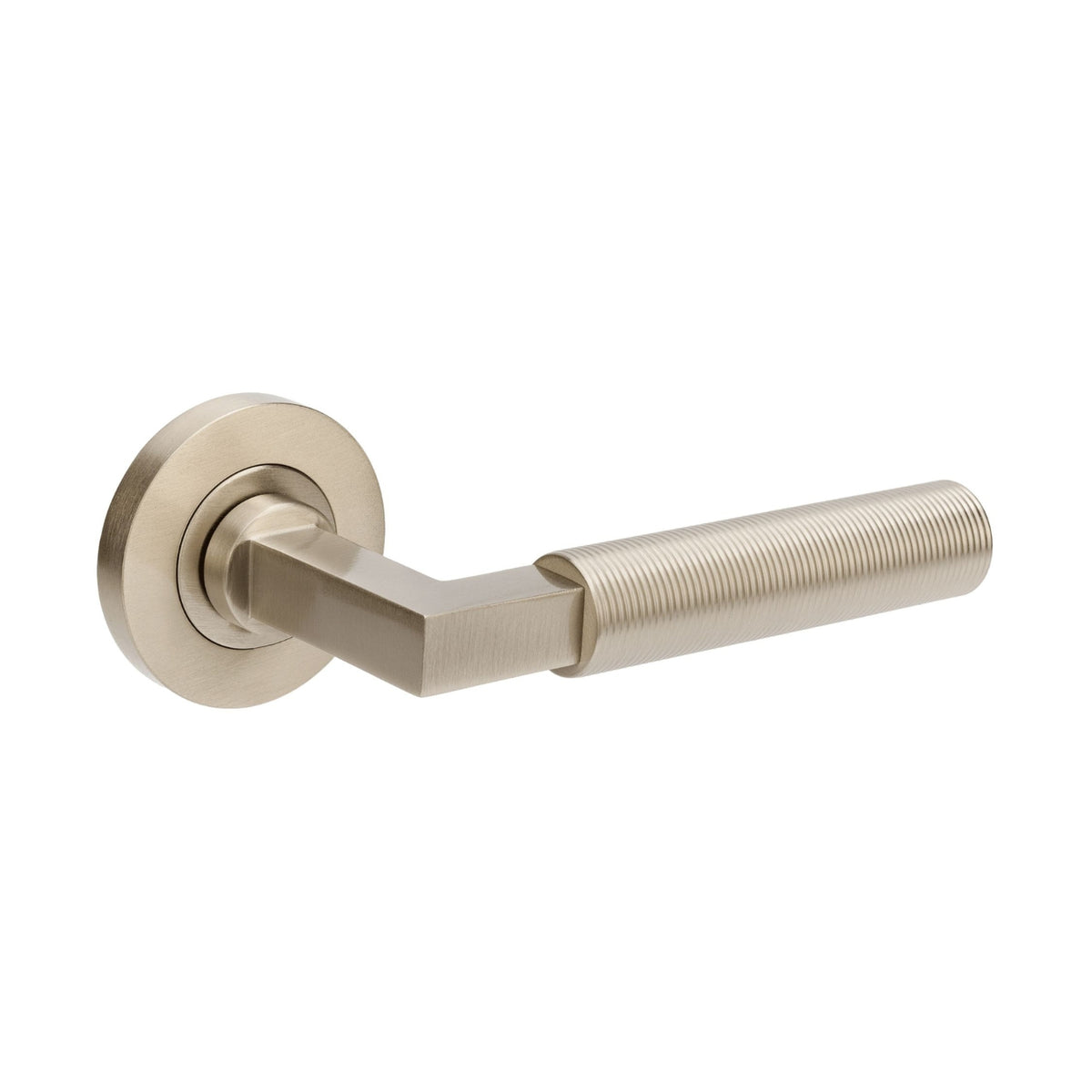 Zanda Zurich Fluted Lever Set Only Brushed Nickel 9355.BN - The Blue Space