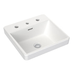 Clark Square Inset Basin With Tap Landing 400mm Three Tapholes — The ...