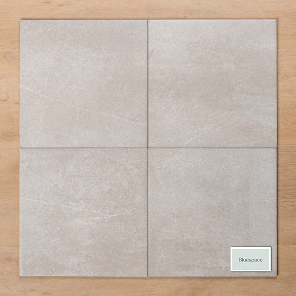 Burleigh Silver Matt Cushioned Edge Porcelain Tile 300x300mm — The Blue ...