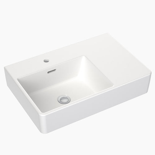 Clark Square Inset Basin With Tap Landing 400mm One Taphole — The Blue ...