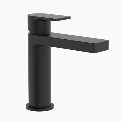 Clark Round Square Lead Free Basin Mixer Matte Black - The Blue Space