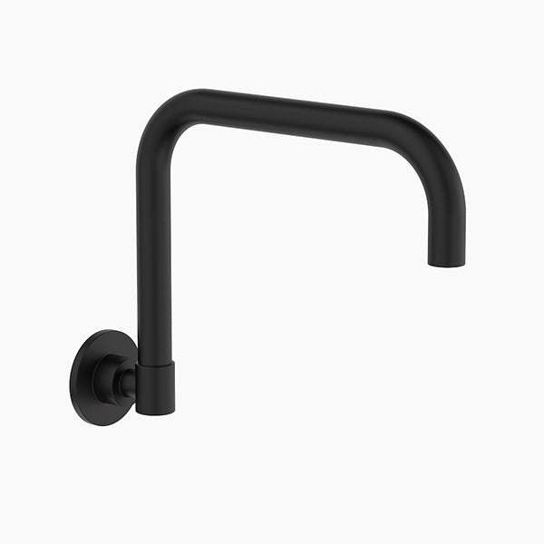 Clark Round Wall Sink Outlet Matte Black, Best Price - The Blue Space