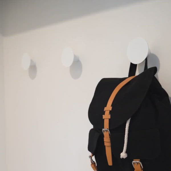 Clark Round Wall Hook - Matte White, Best Price - The Blue Space