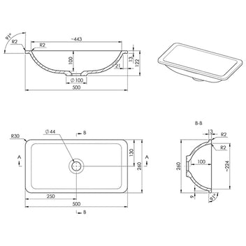 ADP Hope Under Counter Basin, Best Price Online - The Blue Space