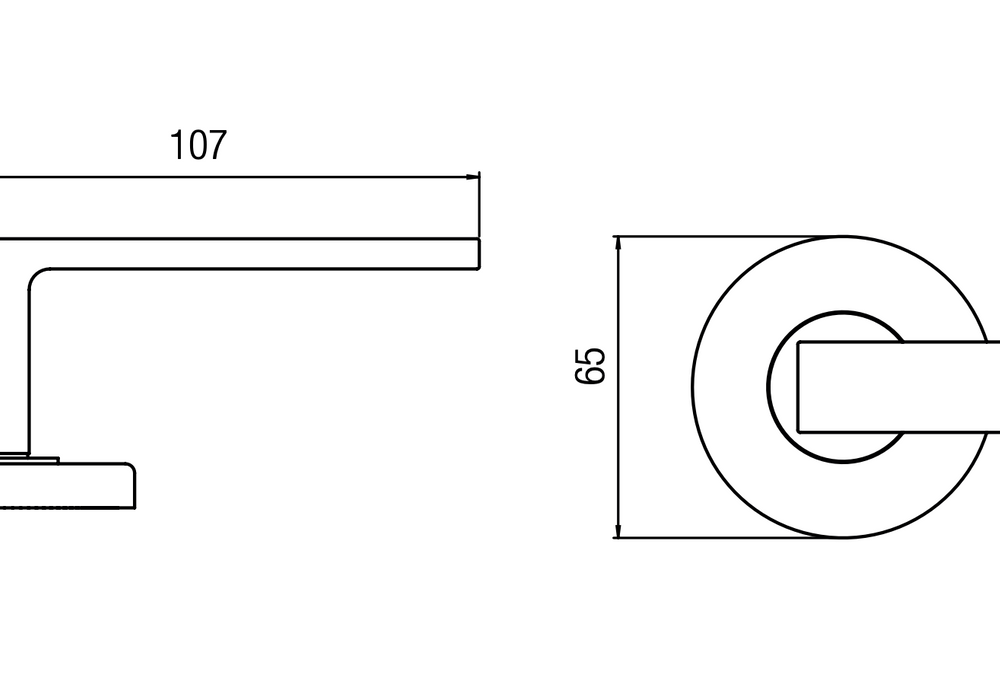 Lane Cambridge Privacy Lever Door Handle Set On Round Rosette Brushed ...