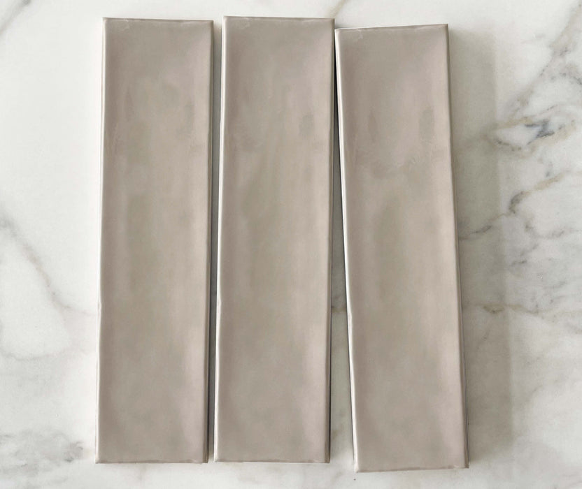 Caramel Rylee Subway Tile Textured Gloss 75 x 300 x 9mm Italian Cerami ...
