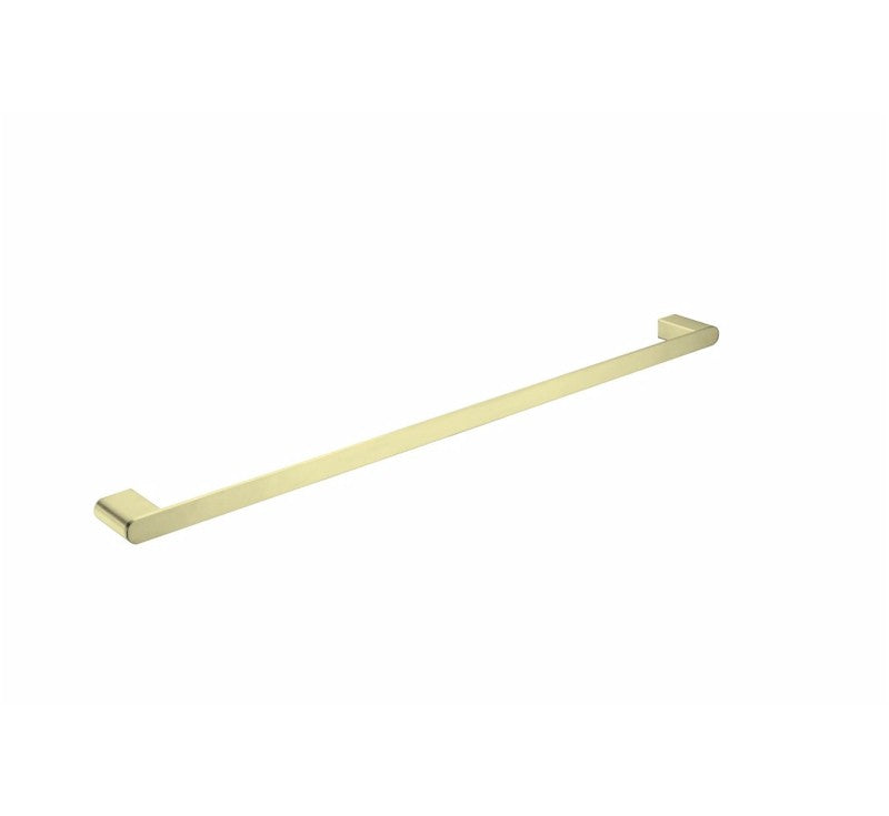 Bianca Single Towel Rail 800mm - Brushed Gold | The Blue Space