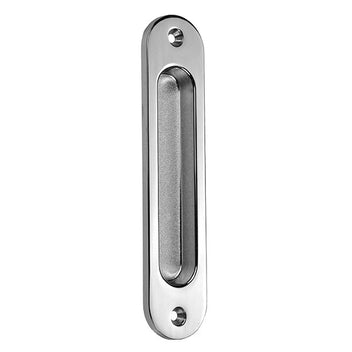 Nidus Radius Sliding Door Flush Pull Handle 135mm Polished Chrome - The ...