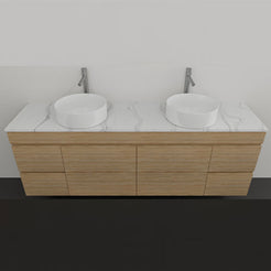 Timberline Bargo Wall Hung Vanity with Silksurface Top & Basin — The ...