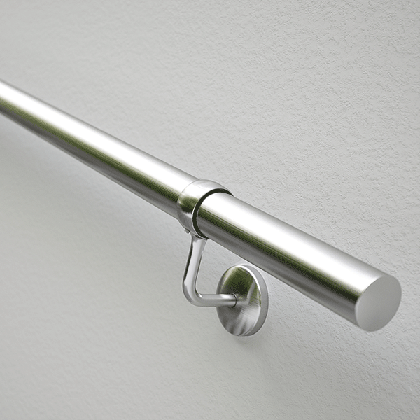 Rothley Baroque Handrail Kit Brushed Stainless Steel — The Blue Space