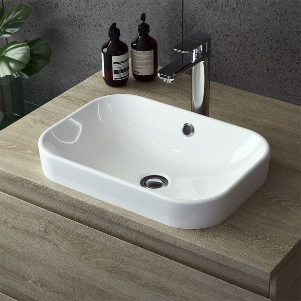 Caroma Luna Inset Basin Without Tap Landing, Best Price - The Blue Space