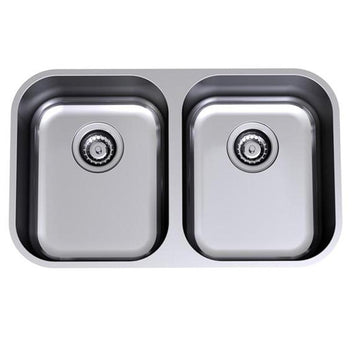Clark Monaco Double Bowl Undermount Kitchen Sink - The Blue Space
