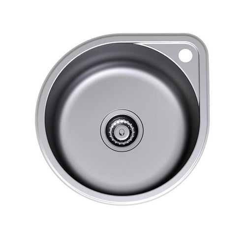 Clark Round Bowl Overmount Kitchen Sink, Best Price - The Blue Space