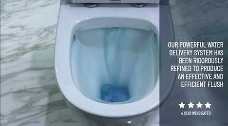 Studio Bagno Manhattan Rimless Wall Faced Toilet with Geberit Sigma In ...