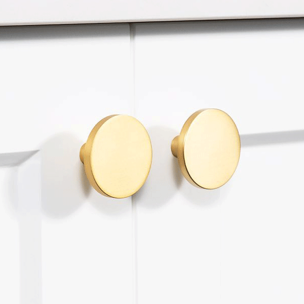 Momo Handles Como Knob Brushed Gold - Shop Online at The Blue Space