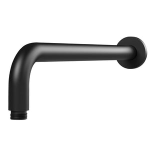 Phoenix Vivid Shower Arm Only 400mm Round Matte Black - The Blue Space