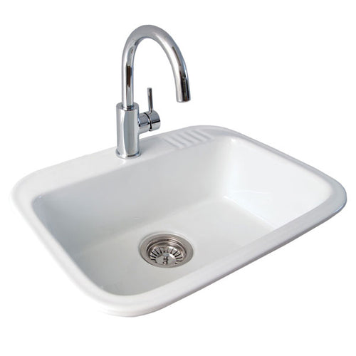 Caroma Cubus Laundry Vanity Basin 627mm, Best Price Online - The Blue Space