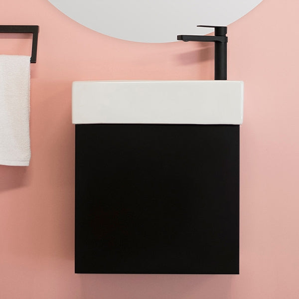 ADP Tiny Bathroom Vanity 400mm Black — Customise Online at The Blue Space
