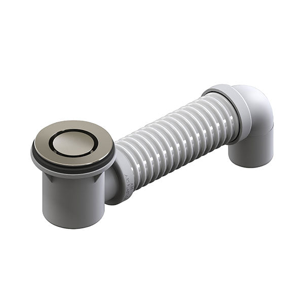ART Australia Bath Bend Pop Down and Connector Brushed Nickel | Online ...